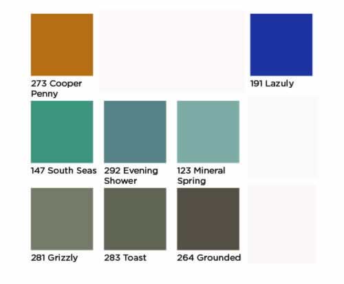 Johnsonite Wall Base Color Chart
