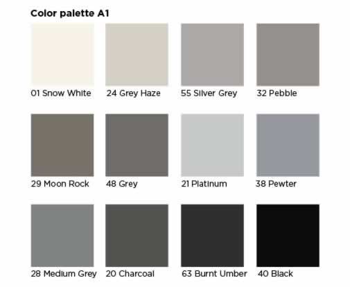 Johnsonite Wall Base Color Chart