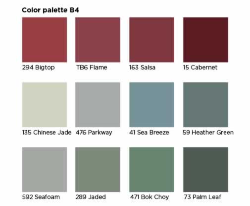 Johnsonite Wall Base Color Chart
