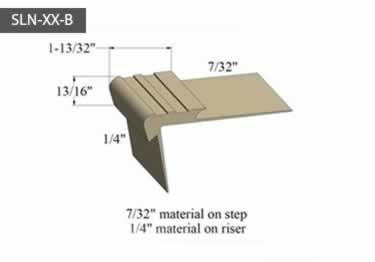 Vinyl Stair Nosing by Johnsonite